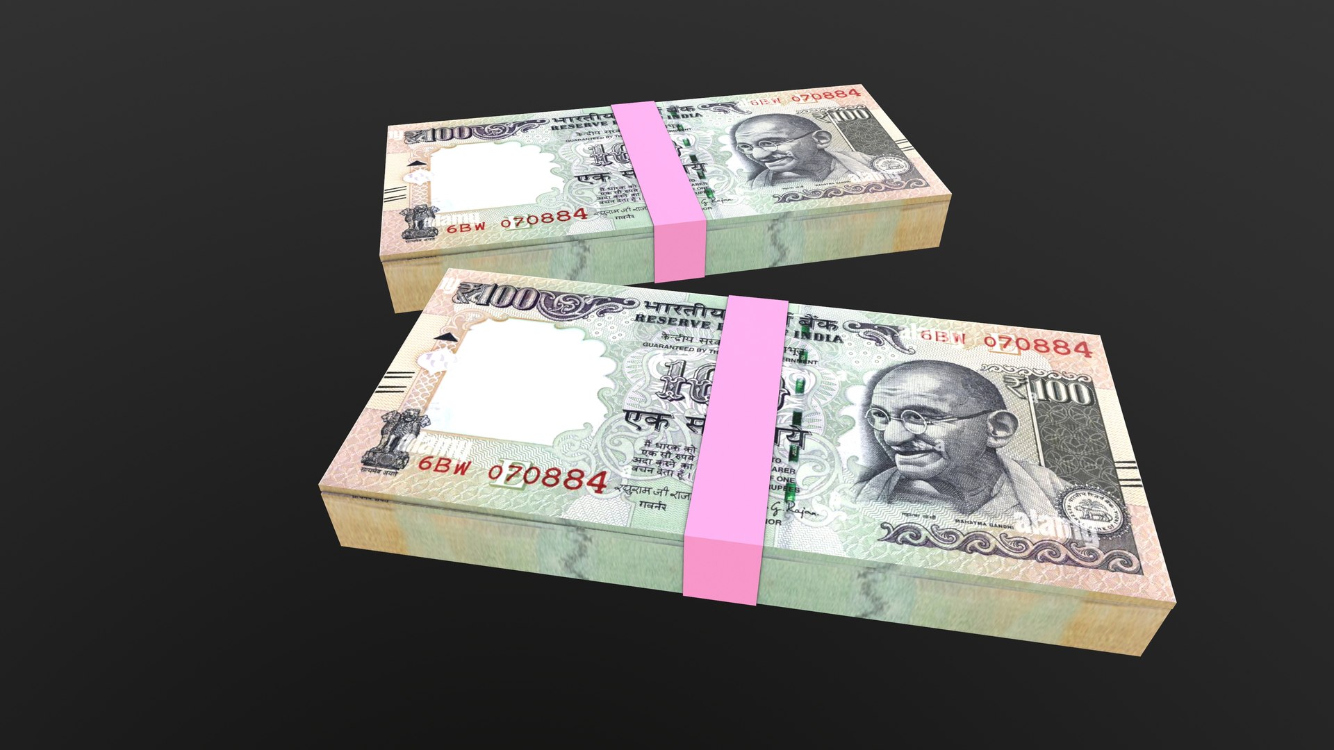 3D Indian 100 Note Currency Bundle AR VR PBR Model - TurboSquid 2006883