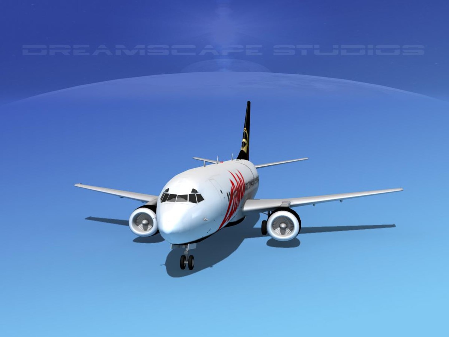 3d Boeing 737 737-300 Airliner