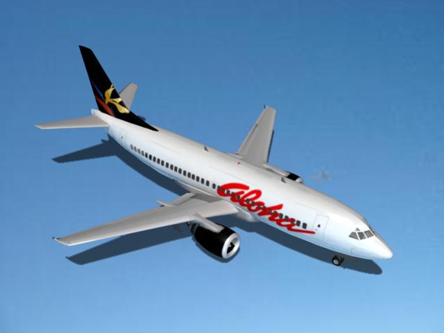 3d Boeing 737 737-300 Airliner