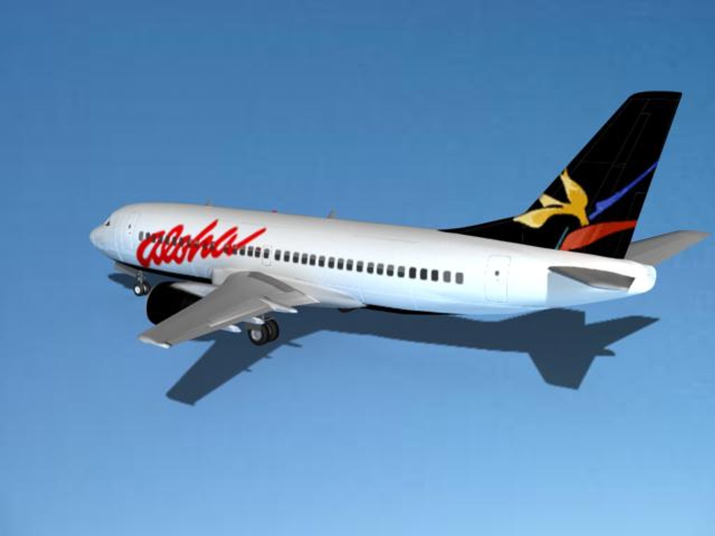 3d Boeing 737 737-300 Airliner