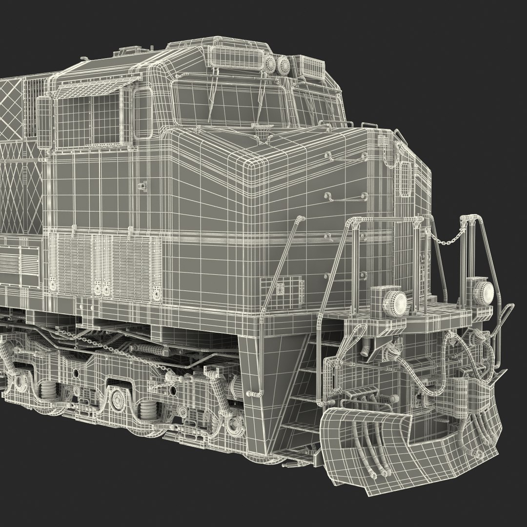 locomotive es40dc canadian pacific 3d model