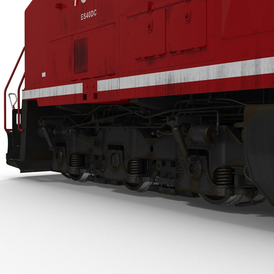 locomotive es40dc canadian pacific 3d model