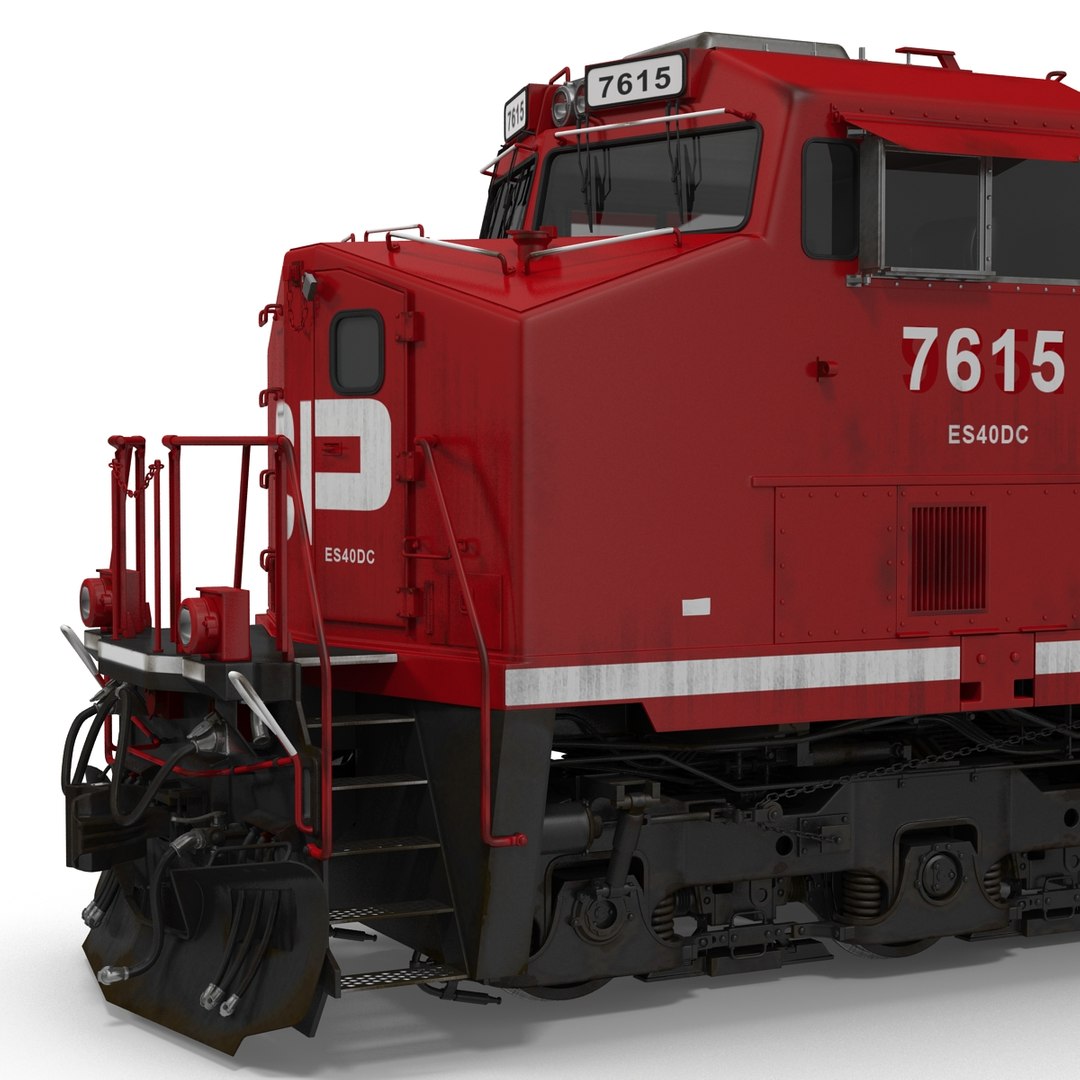 locomotive es40dc canadian pacific 3d model