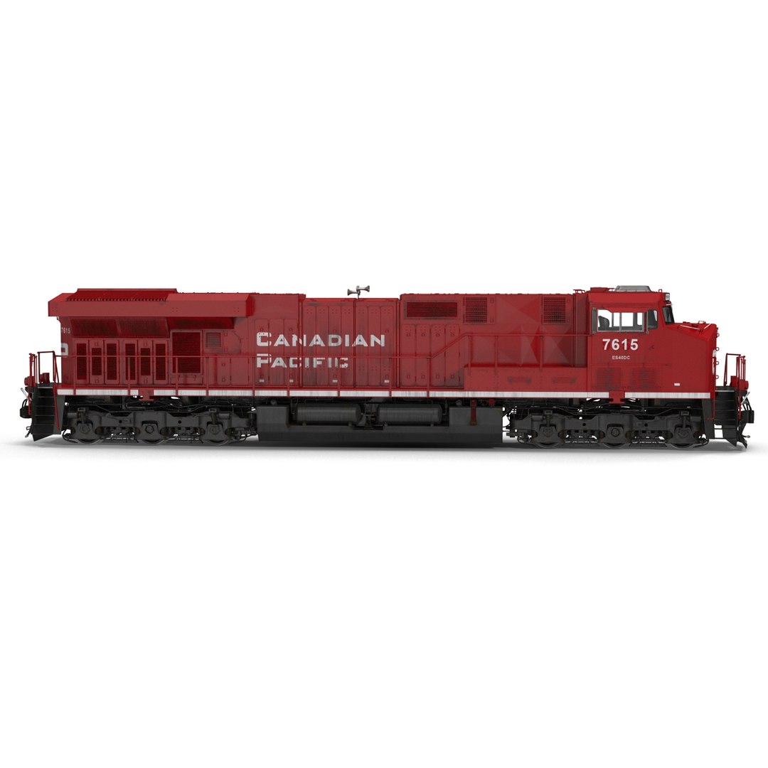 locomotive es40dc canadian pacific 3d model