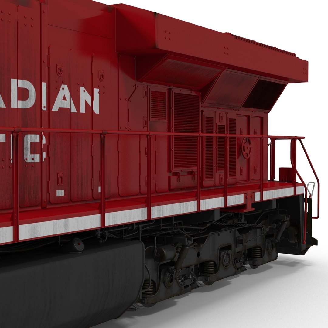 locomotive es40dc canadian pacific 3d model