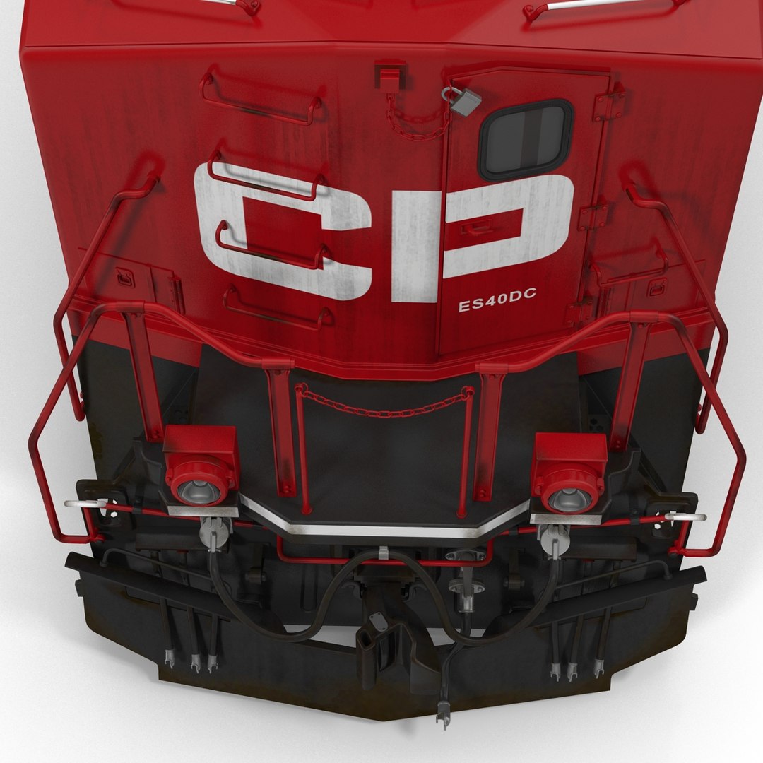 locomotive es40dc canadian pacific 3d model