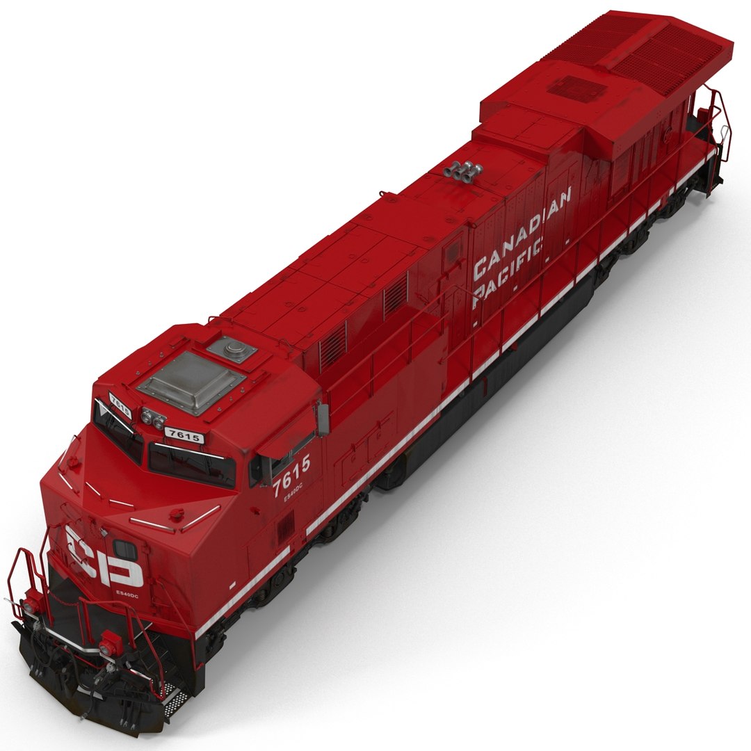 locomotive es40dc canadian pacific 3d model