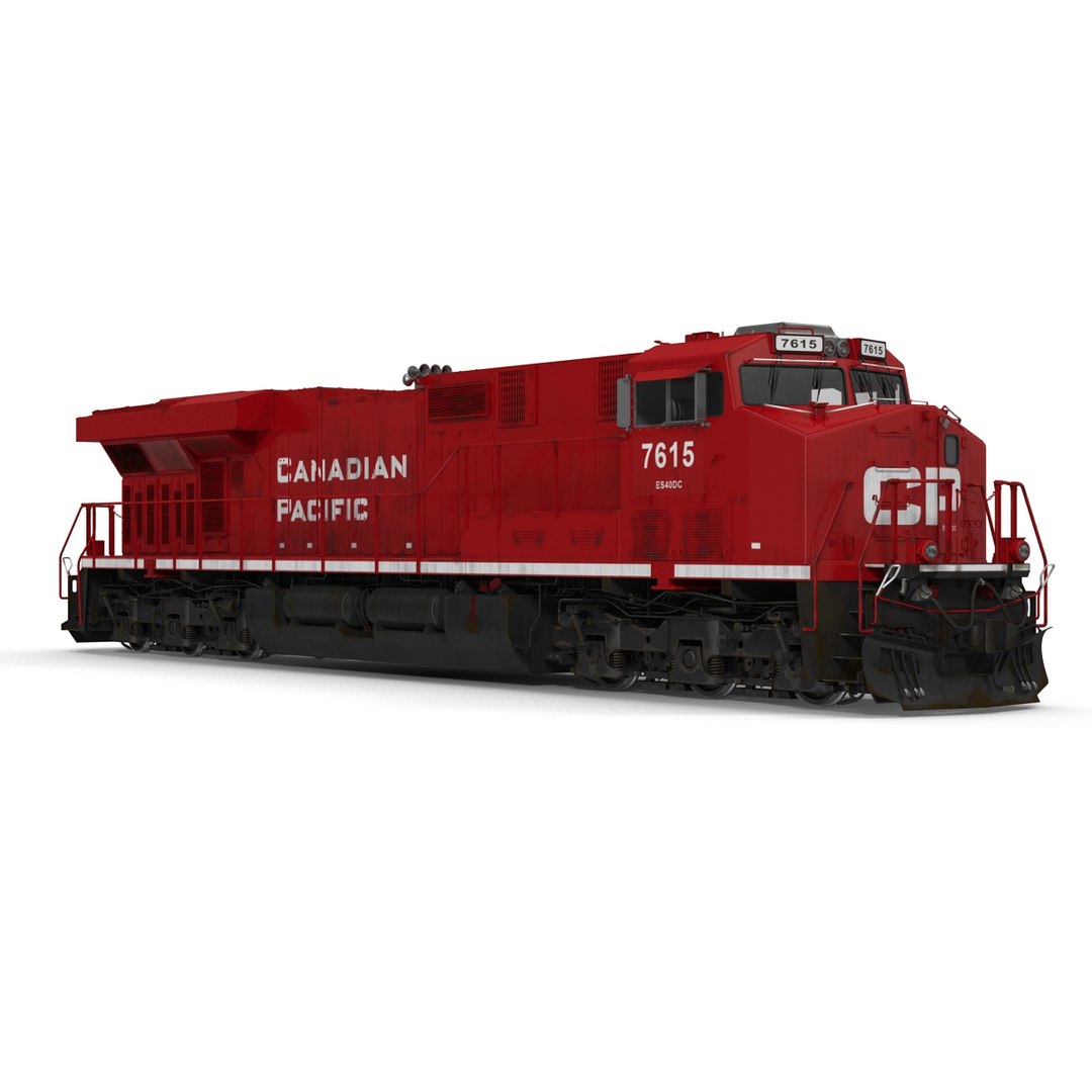 locomotive es40dc canadian pacific 3d model