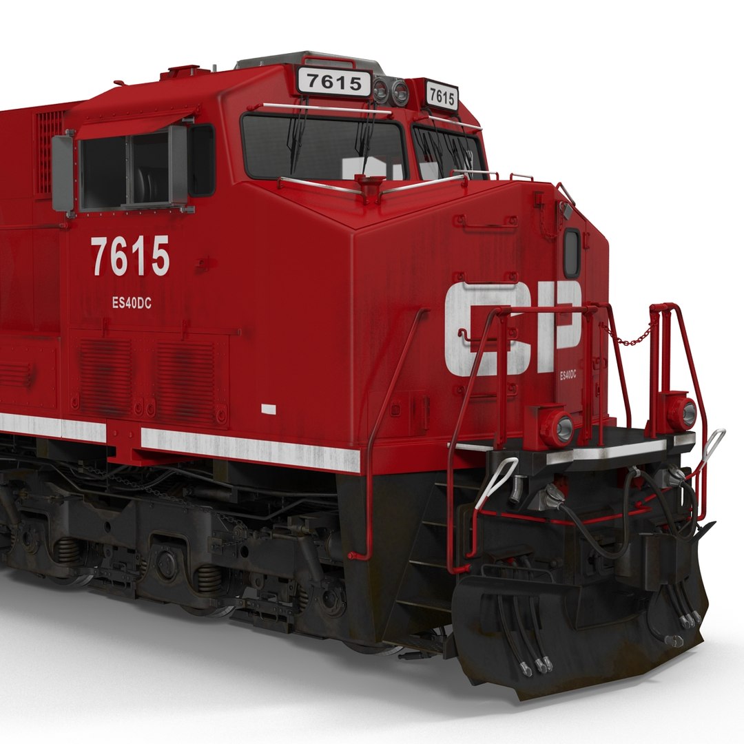 locomotive es40dc canadian pacific 3d model