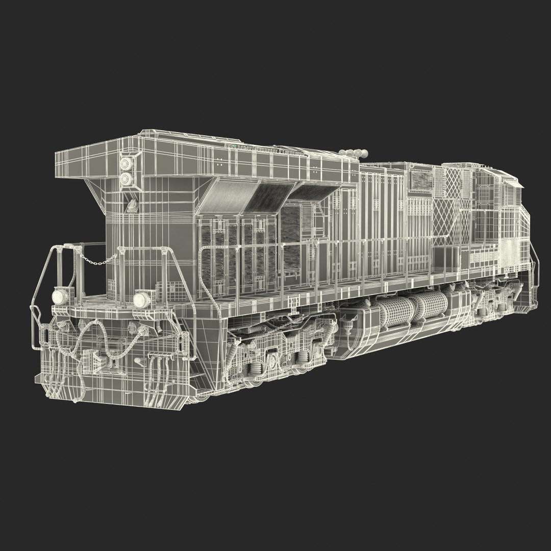 locomotive es40dc canadian pacific 3d model