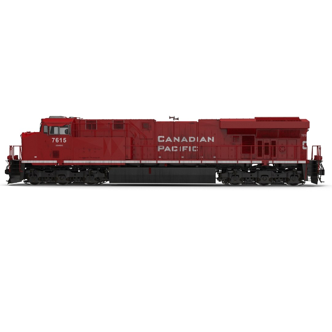 locomotive es40dc canadian pacific 3d model