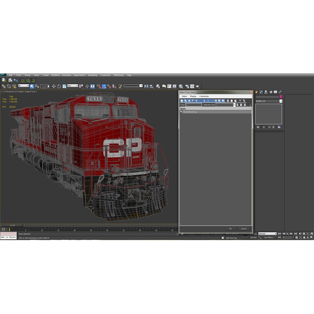 locomotive es40dc canadian pacific 3d model