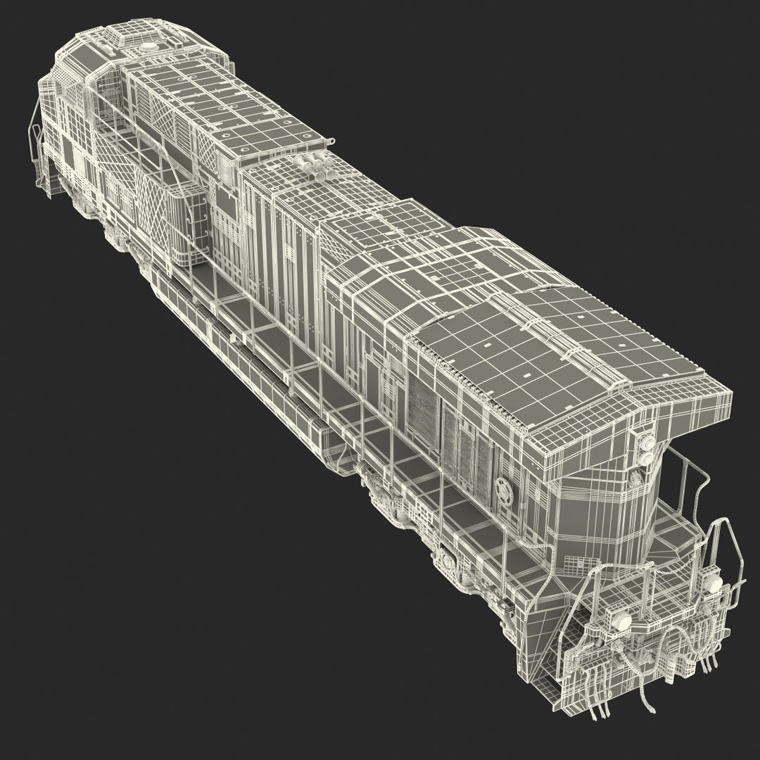 locomotive es40dc canadian pacific 3d model