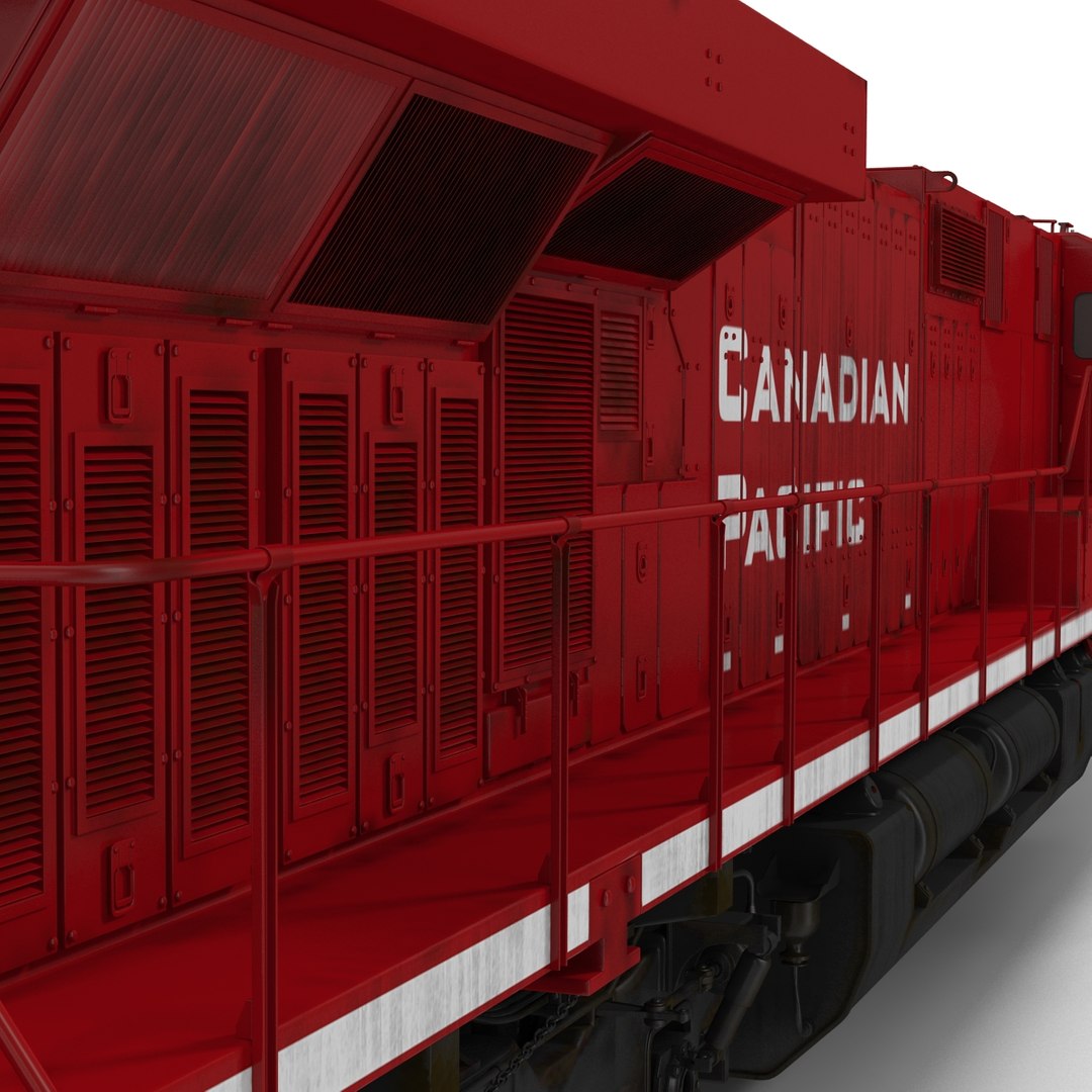locomotive es40dc canadian pacific 3d model