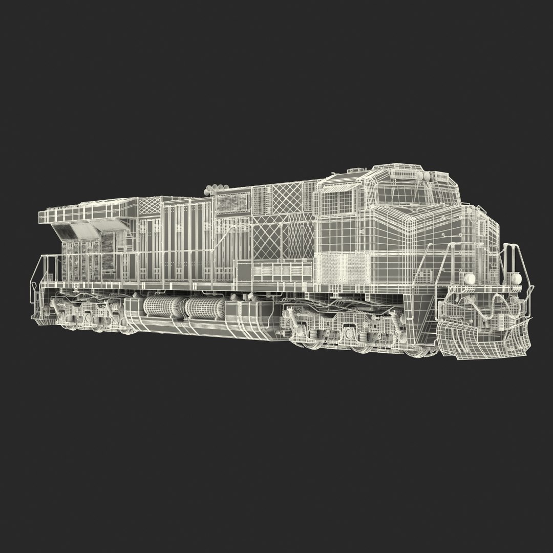 locomotive es40dc canadian pacific 3d model
