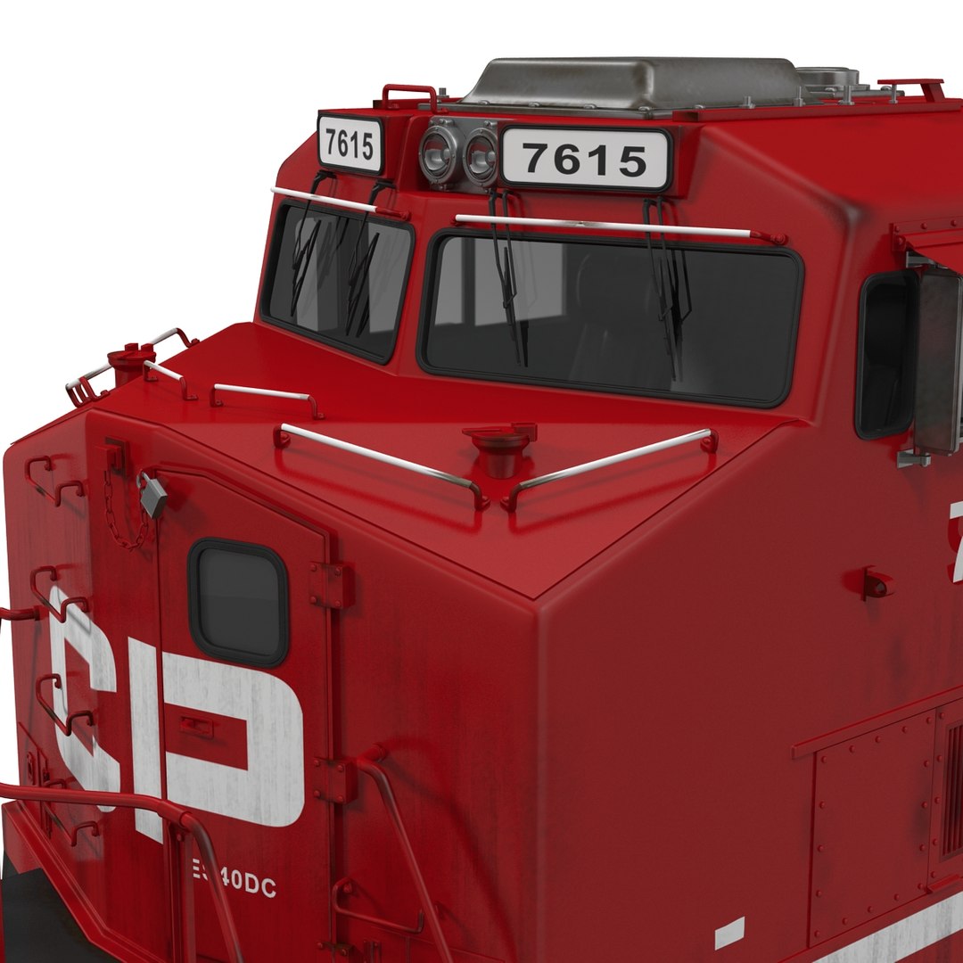 locomotive es40dc canadian pacific 3d model
