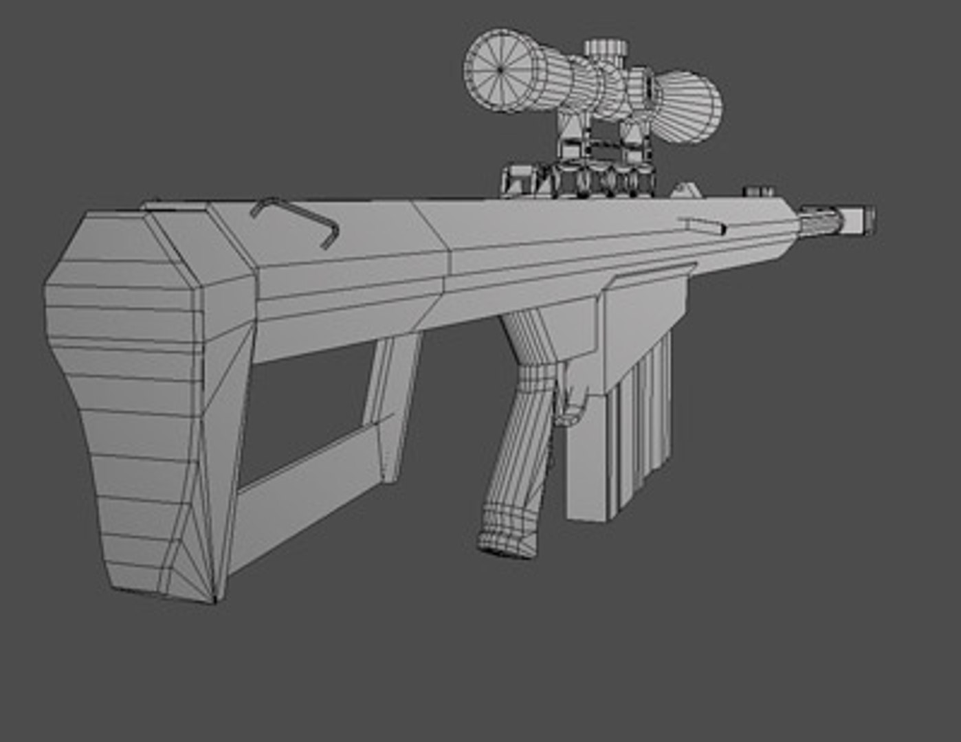 3d model barrett m82a1 m82
