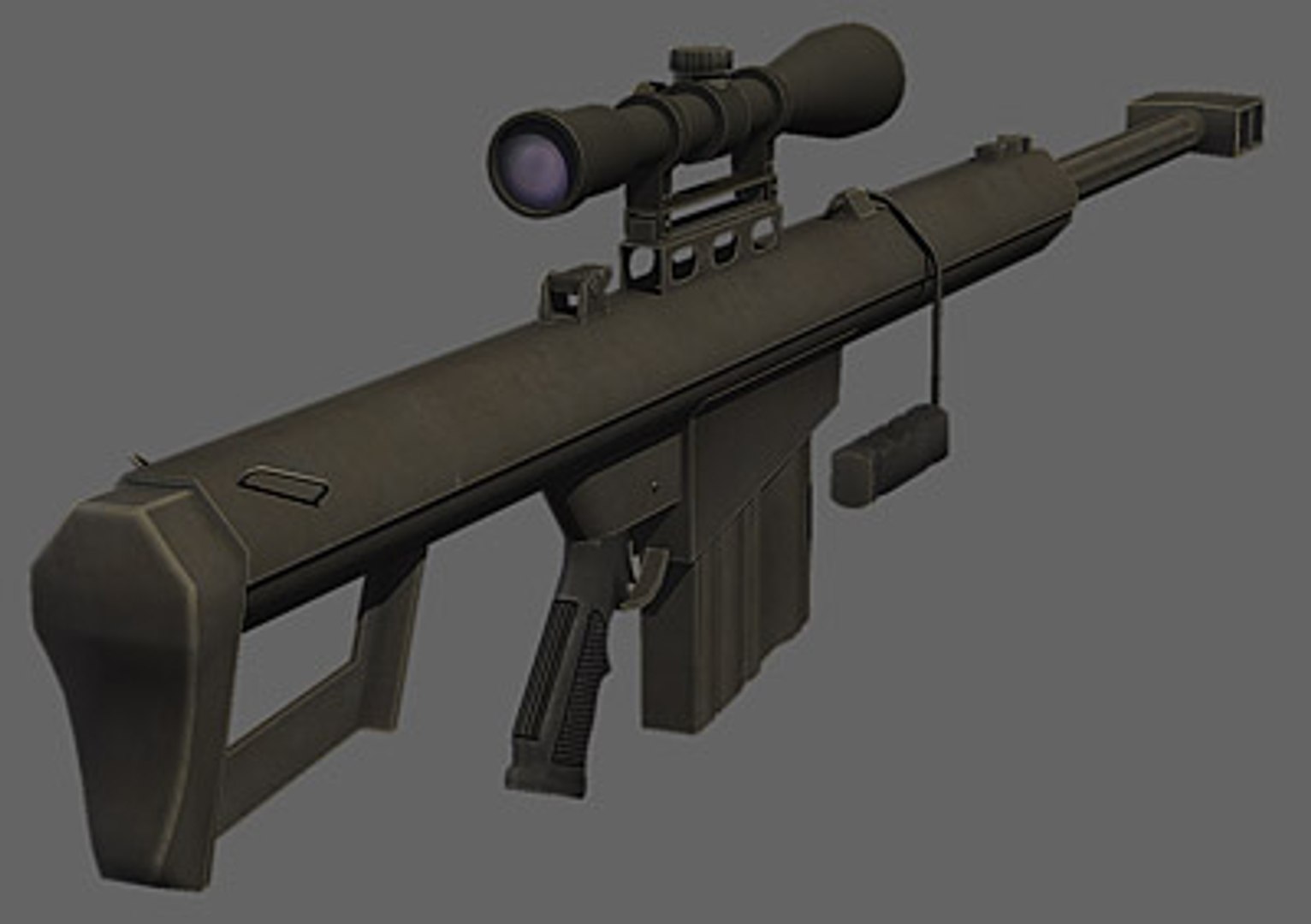 3d model barrett m82a1 m82