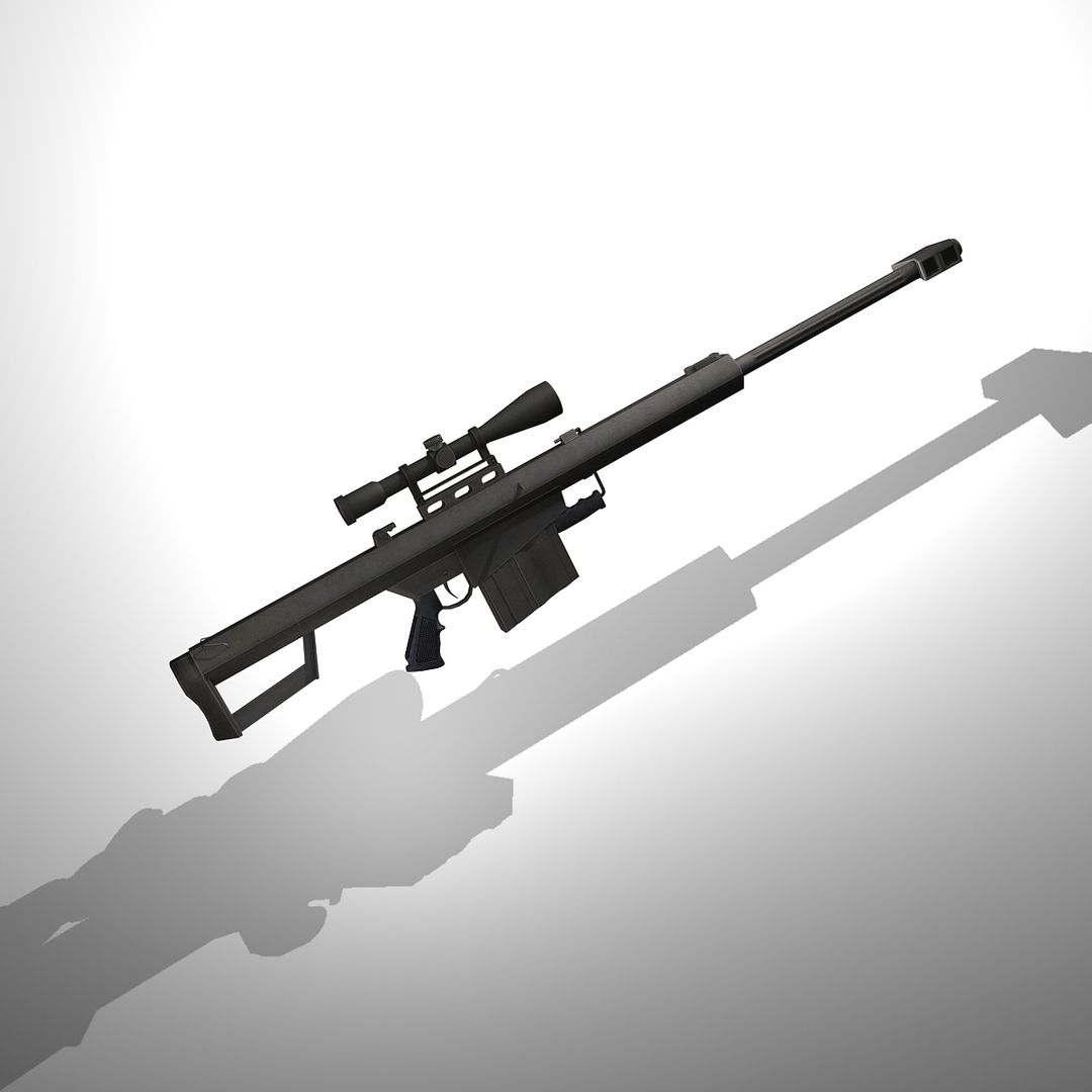 3d model barrett m82a1 m82