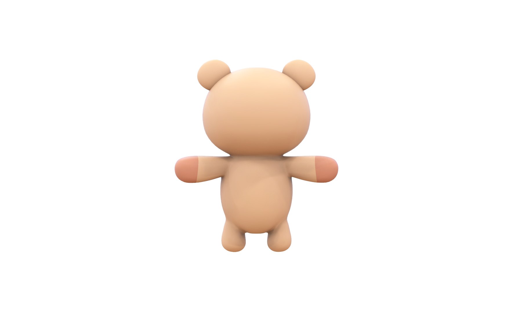 3D Cute Cartoon Bear Model - TurboSquid 2341474