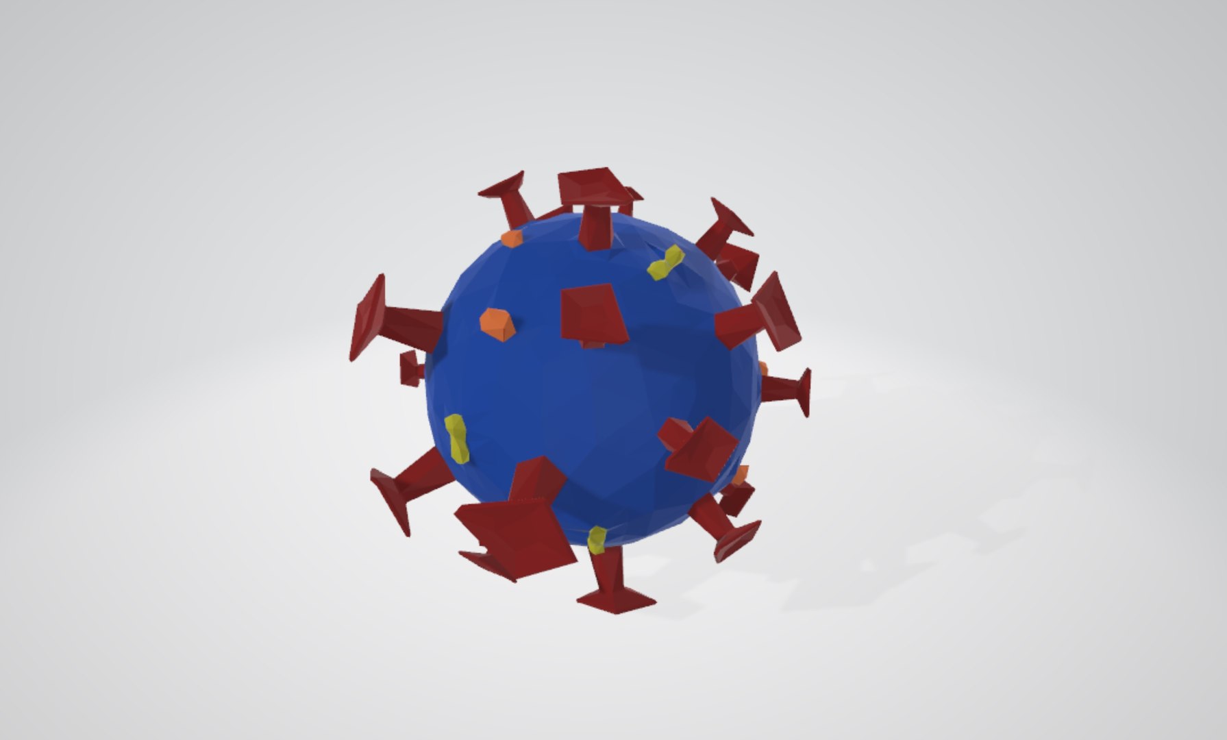 3D Virus Covid-19 Model - TurboSquid 1566903