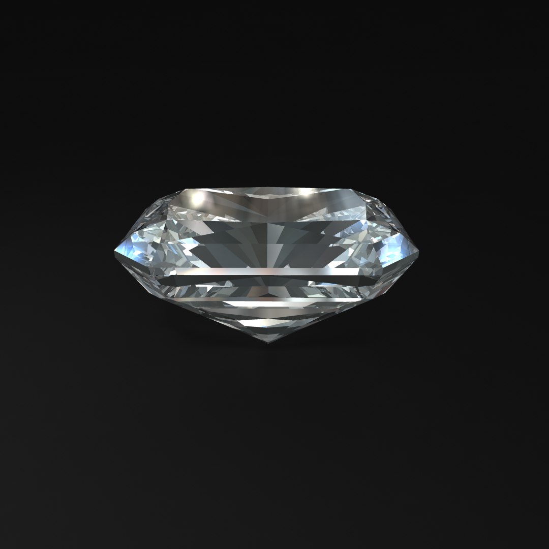Radiant Diamond Cut 3d Model