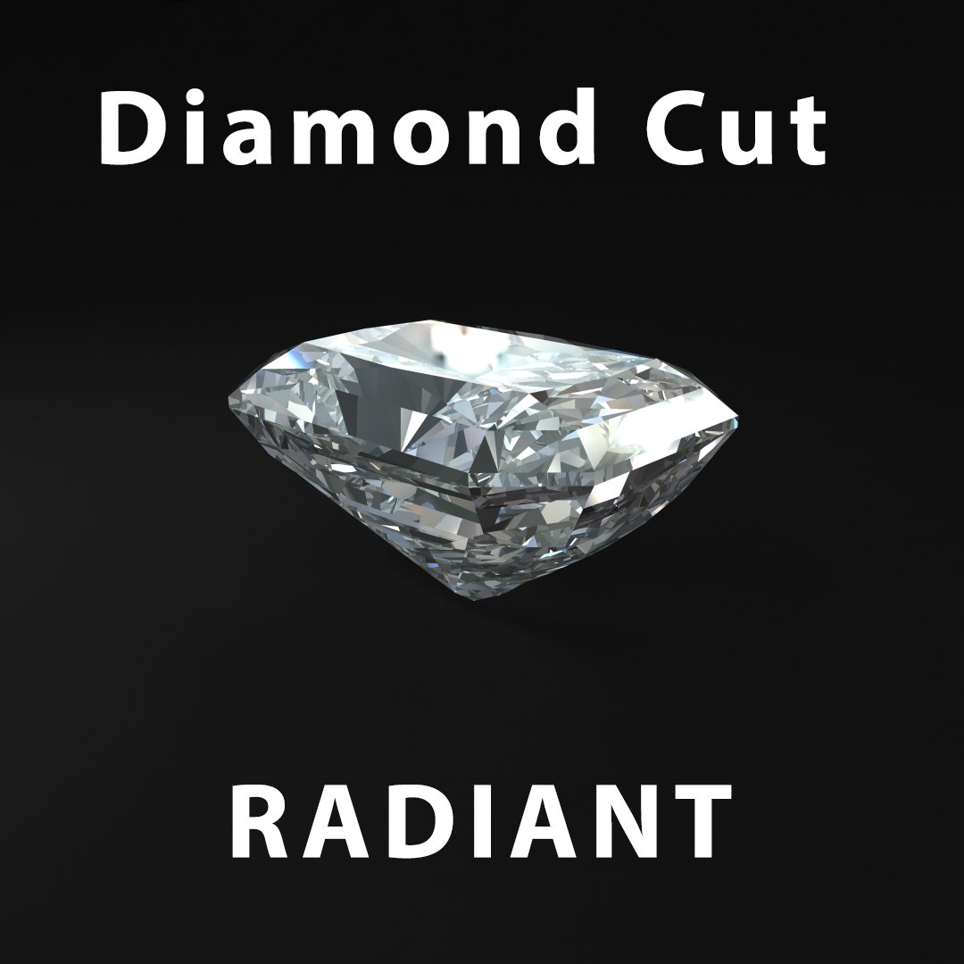 Radiant Diamond Cut 3d Model