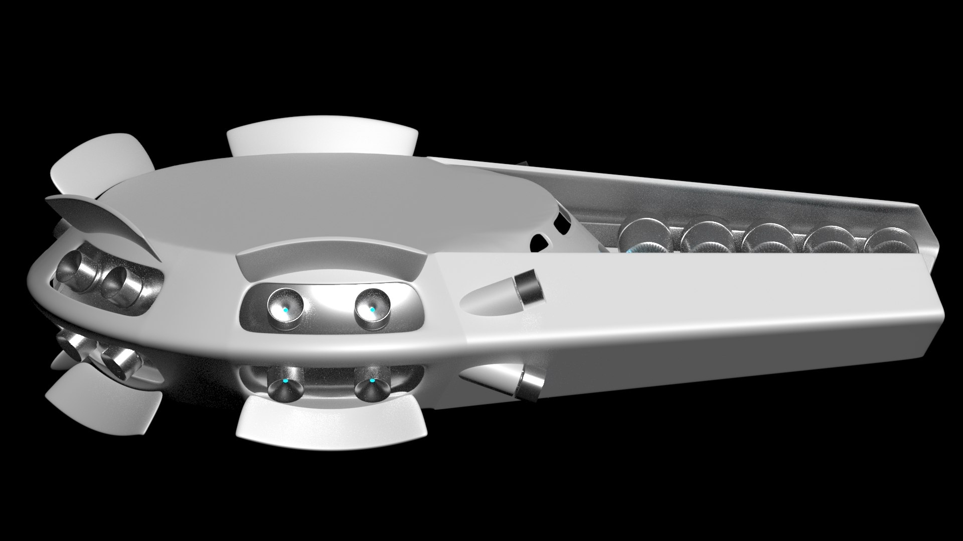 3D Model Railgun Ship1 - TurboSquid 2075201