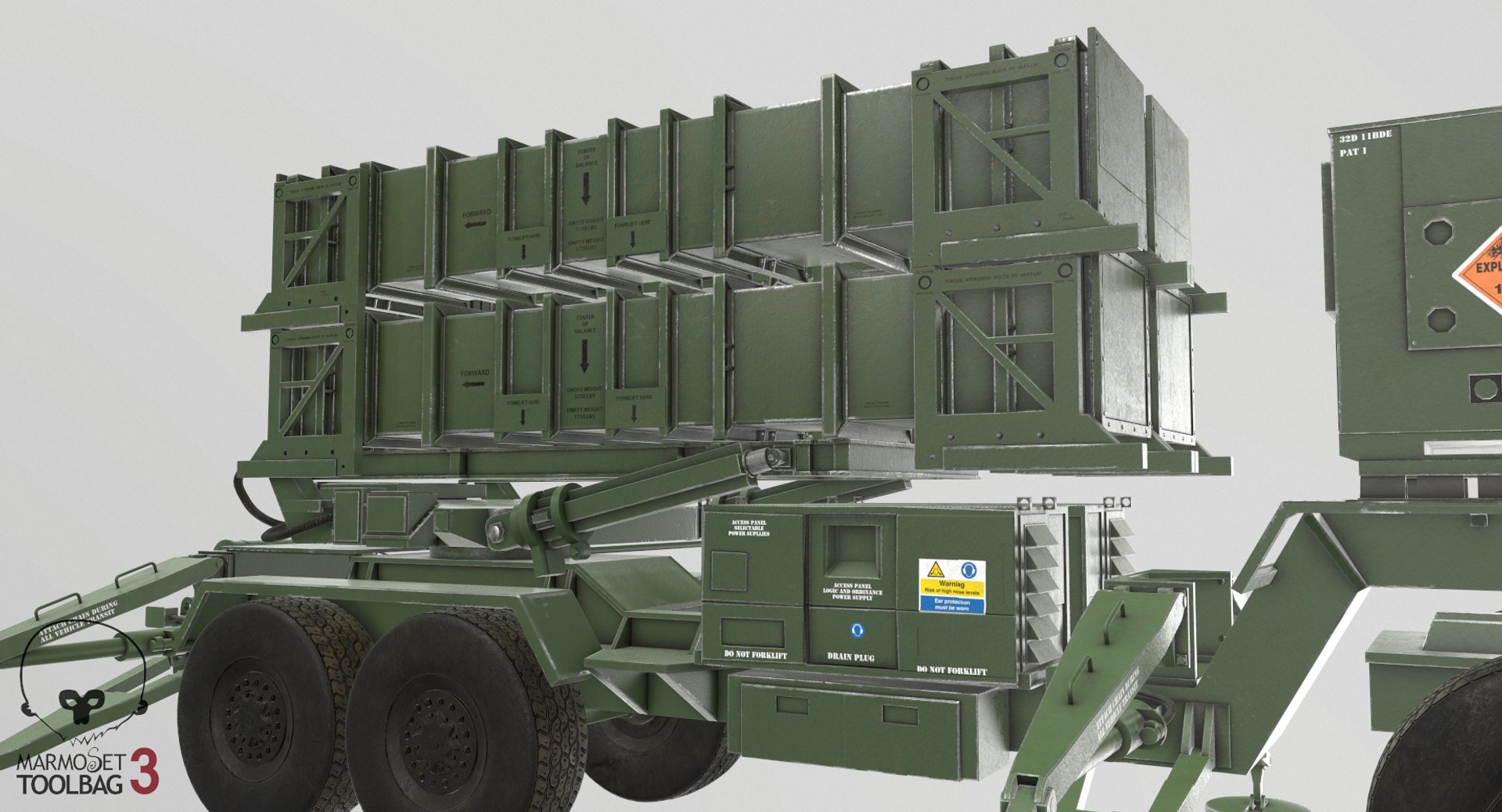 3D heavy hemtt patriot sam model - TurboSquid 1246046