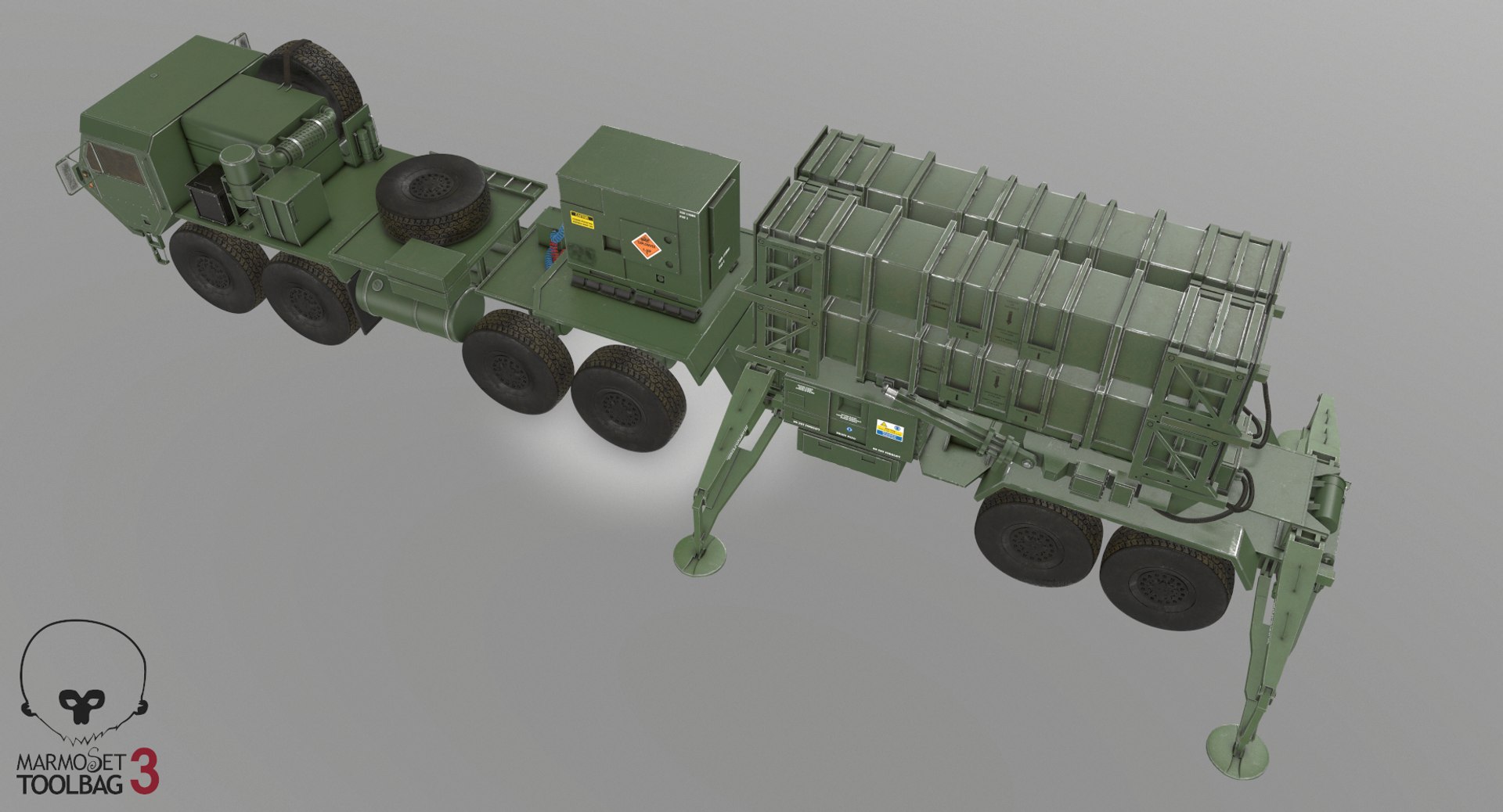 3D Heavy Hemtt Patriot Sam Model - TurboSquid 1246046