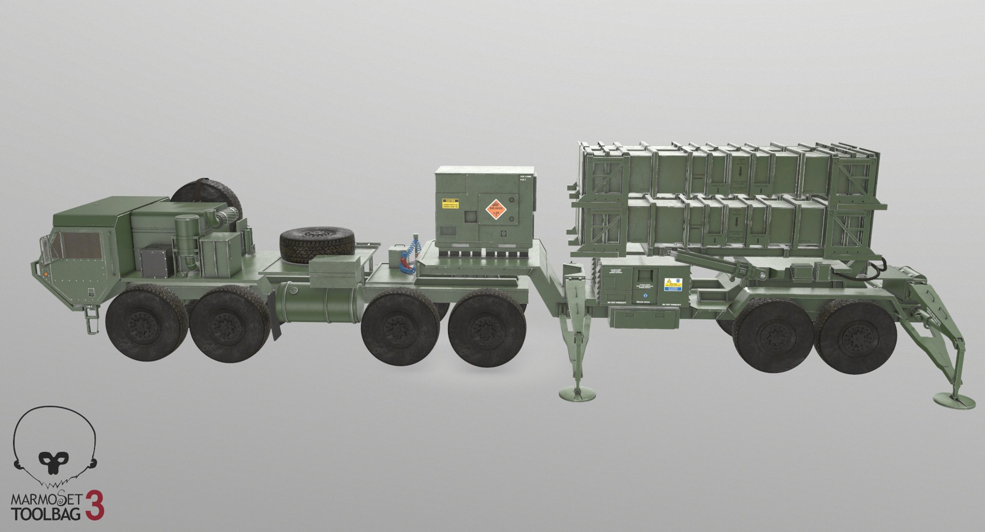 3D heavy hemtt patriot sam model - TurboSquid 1246046