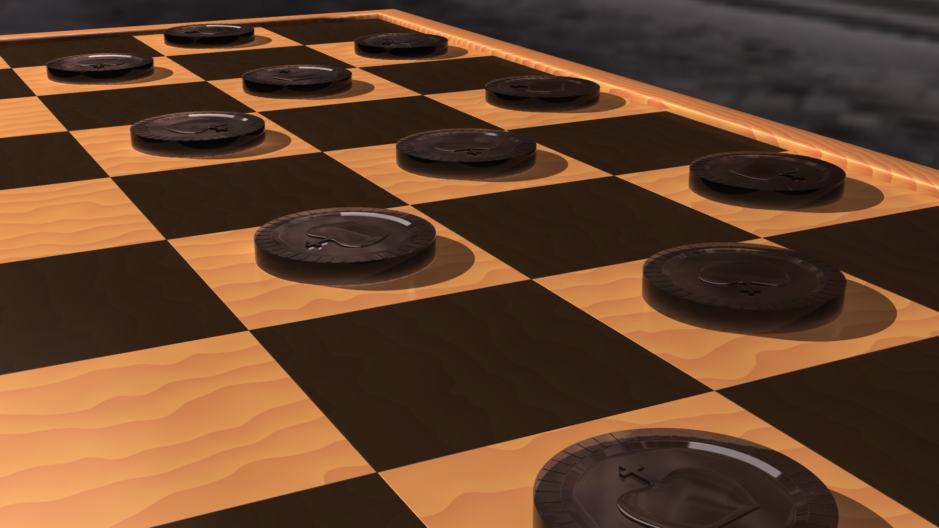 3d checkers set