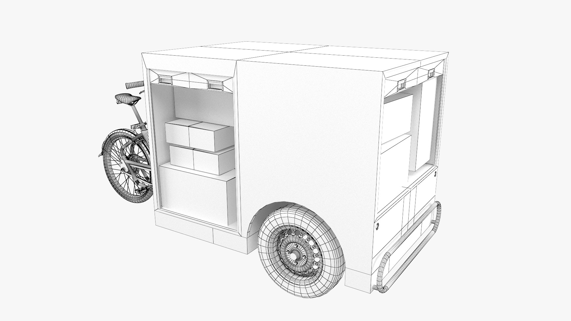 3D Urban Arrow Parcel Post Model - TurboSquid 1800190