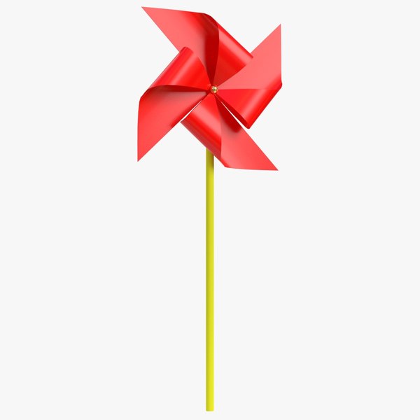 Red pinwheel model - TurboSquid 1386604