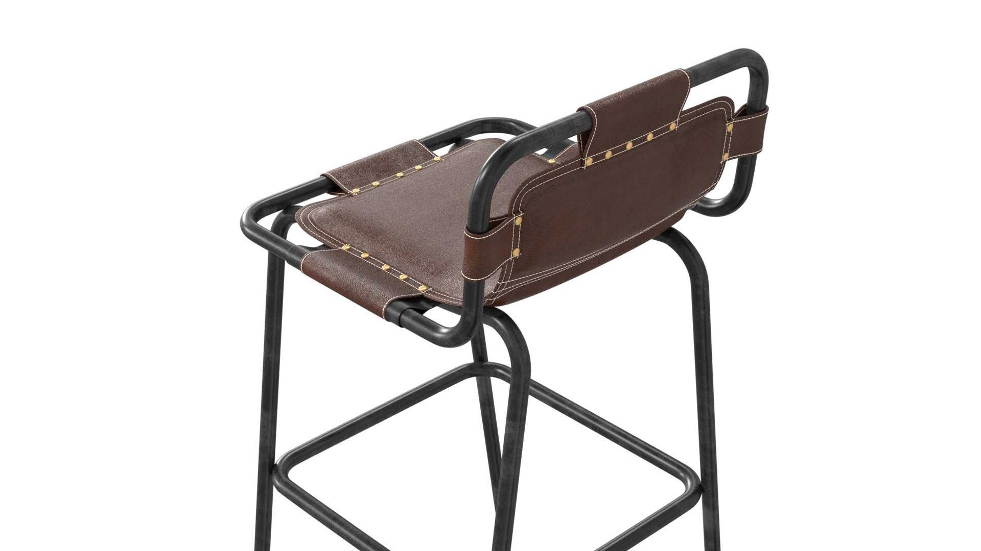 Elm And Iron LEATHER NOVA STOOL 3D Model - TurboSquid 1790484
