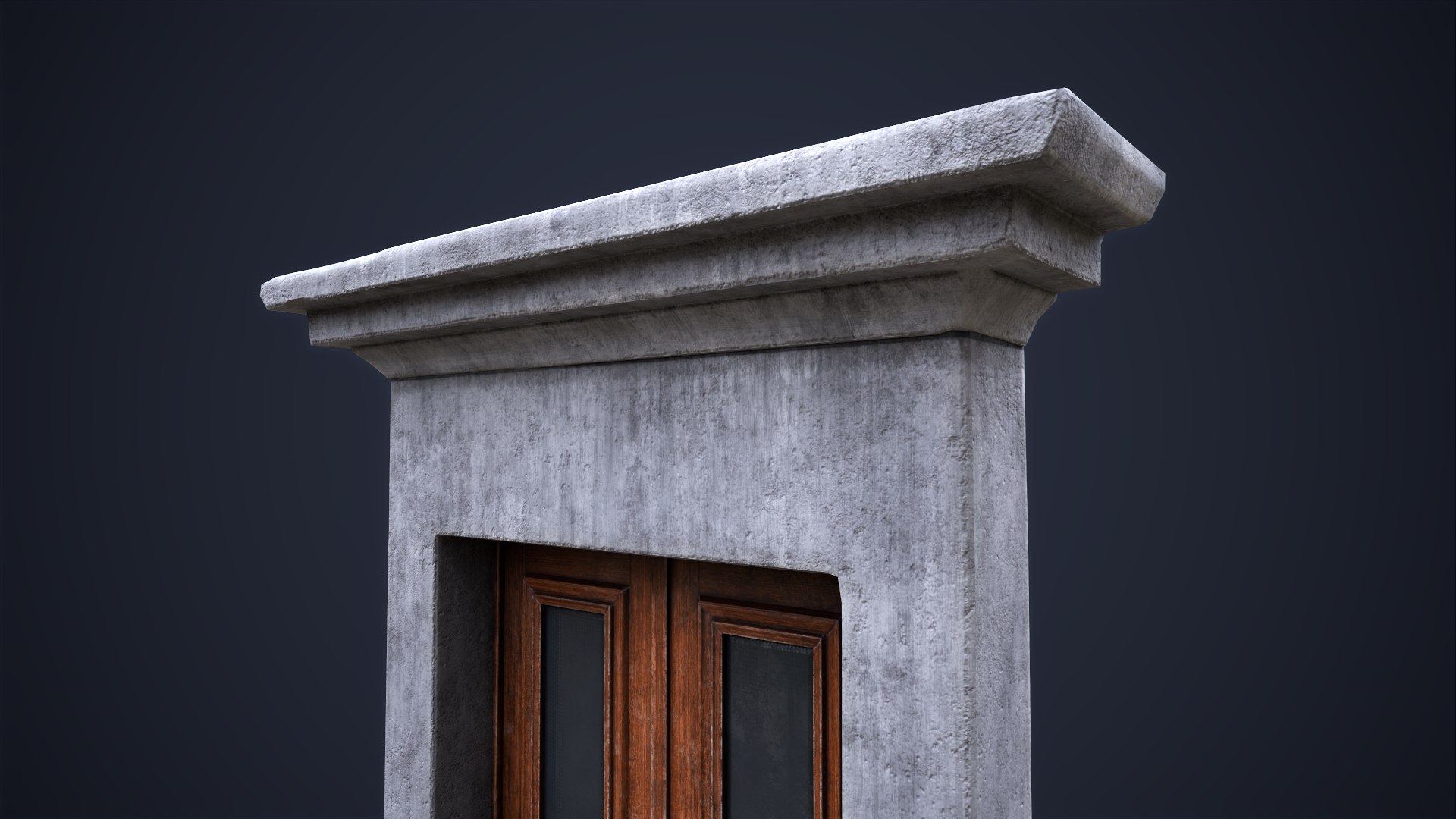 3D Model Old Front Small Door - TurboSquid 2049276