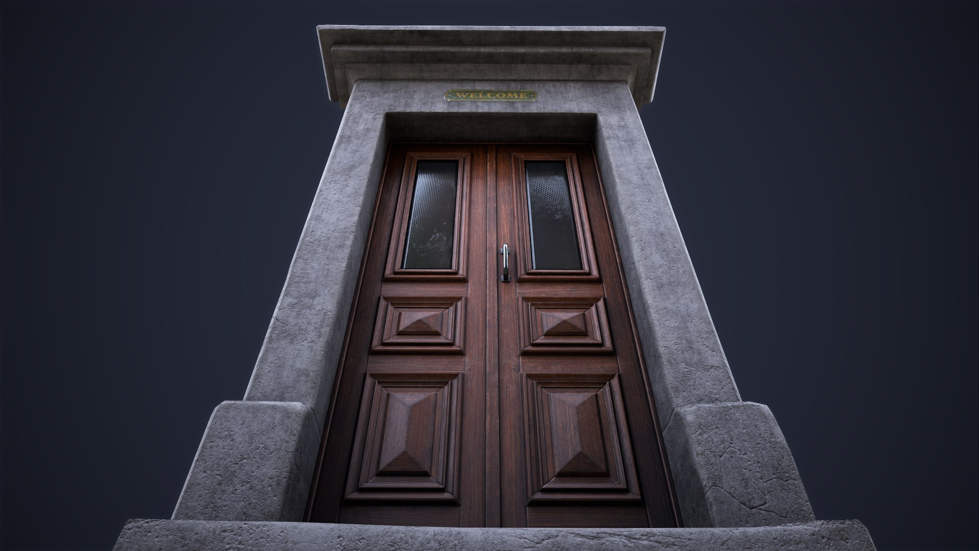 3D Model Old Front Small Door - TurboSquid 2049276