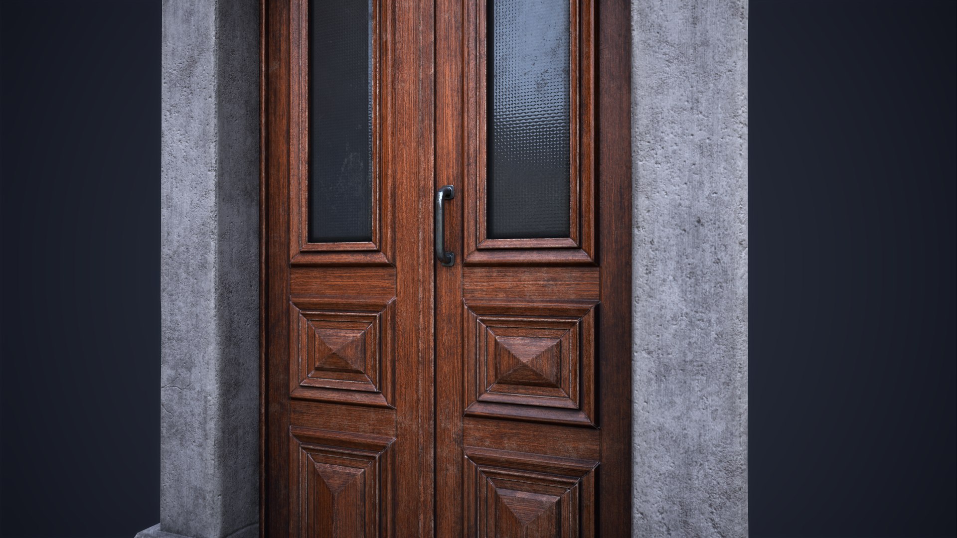 3D Model Old Front Small Door - TurboSquid 2049276