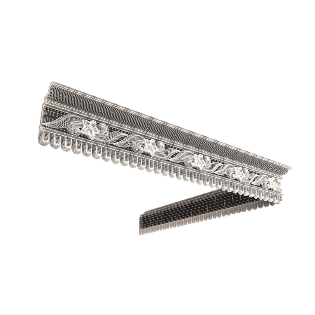 3D Cornice Decoration Molding 051 270 Degree - TurboSquid 2325877