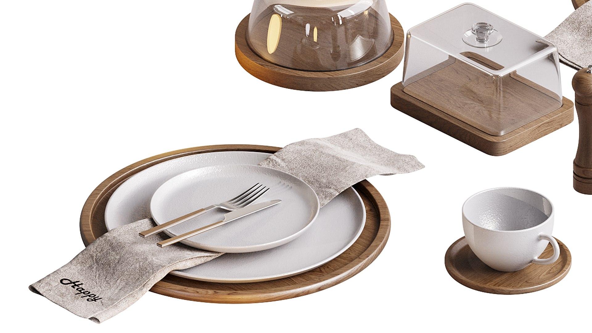 3D Dish SET 004 Model - TurboSquid 2396818