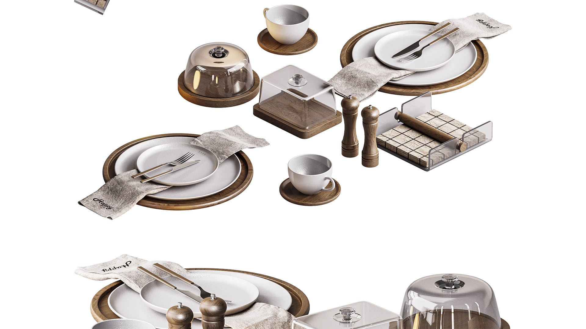 3D Dish SET 004 Model - TurboSquid 2396818