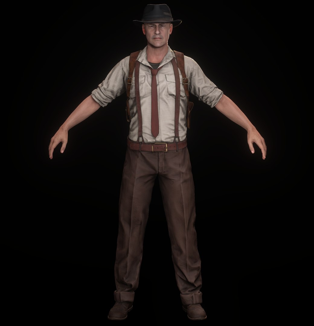 Detective PBR Game Ready 3D Model - TurboSquid 2101053