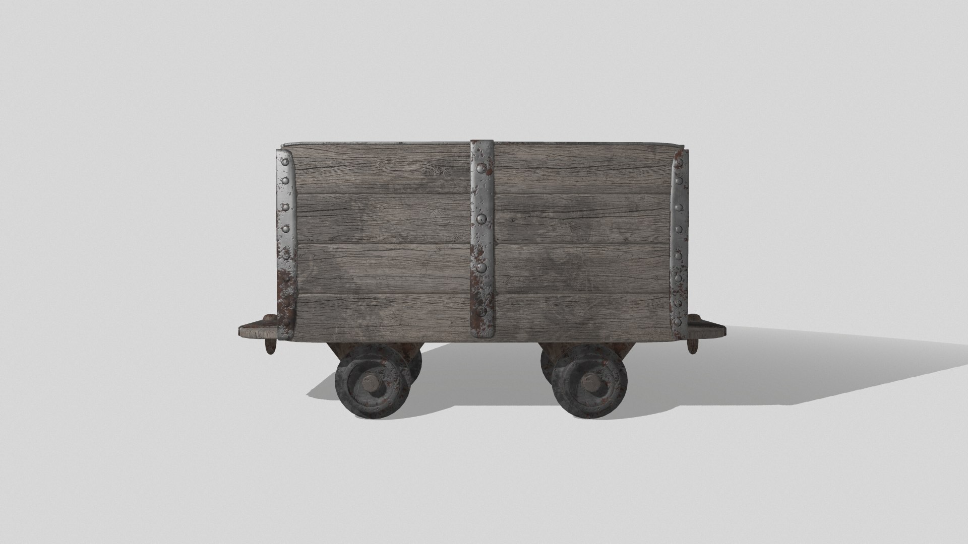3D Mine Cart Model - TurboSquid 2052176