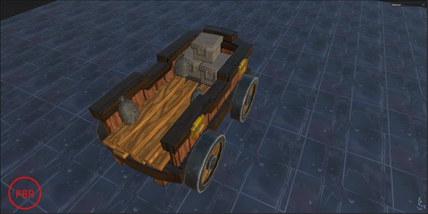 3D Cart Low Poly - TurboSquid 1729172
