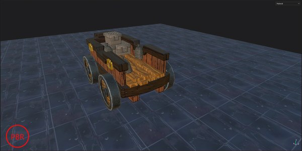 3D Cart Low Poly - TurboSquid 1729172