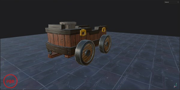 3D Cart Low Poly - TurboSquid 1729172