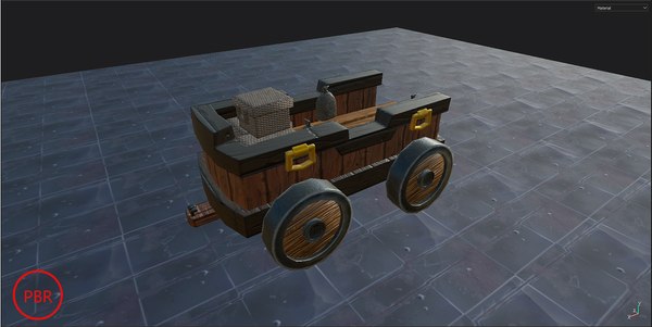 3D Cart Low Poly - TurboSquid 1729172