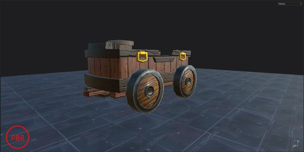 3D Cart Low Poly - TurboSquid 1729172