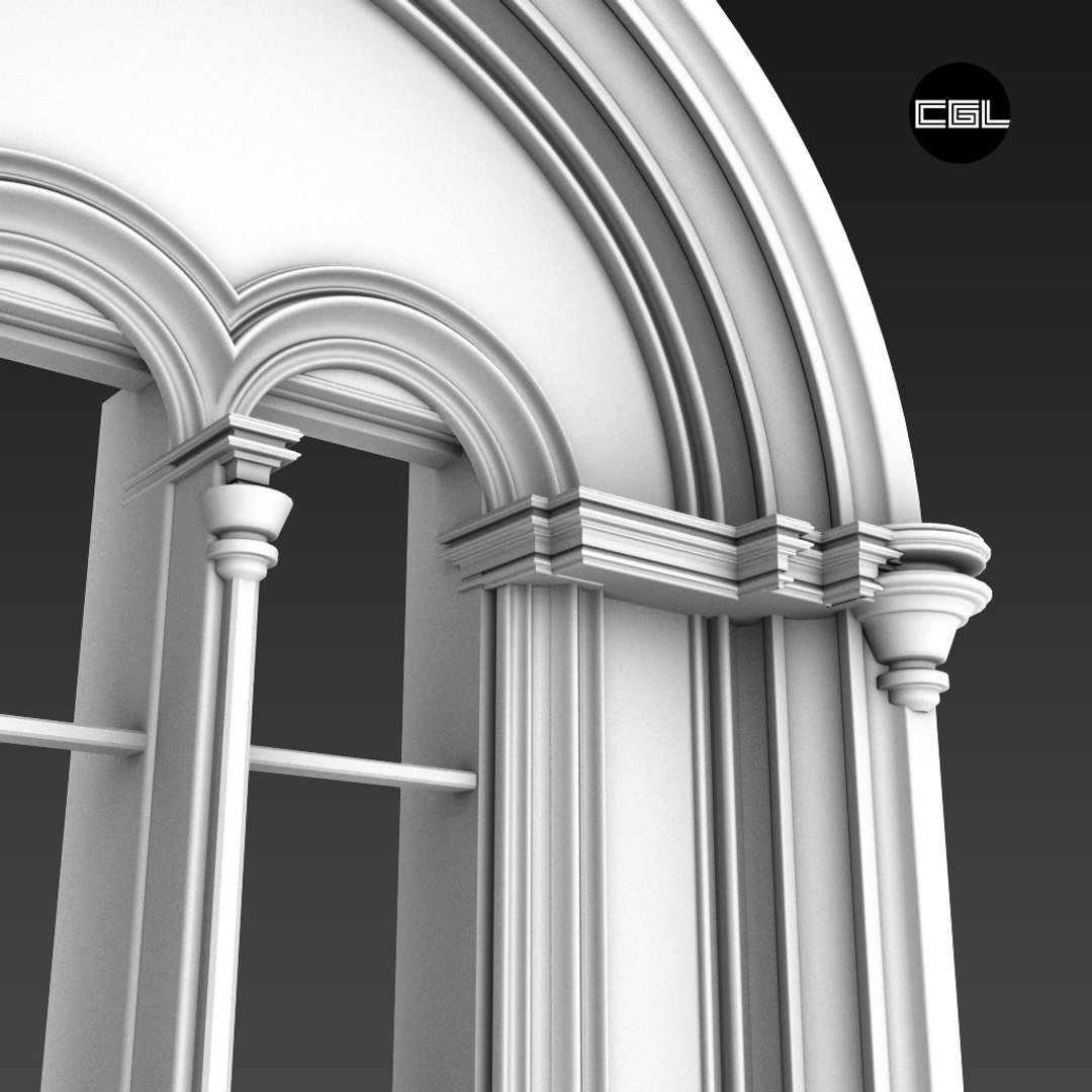 Castle Window 3d Max