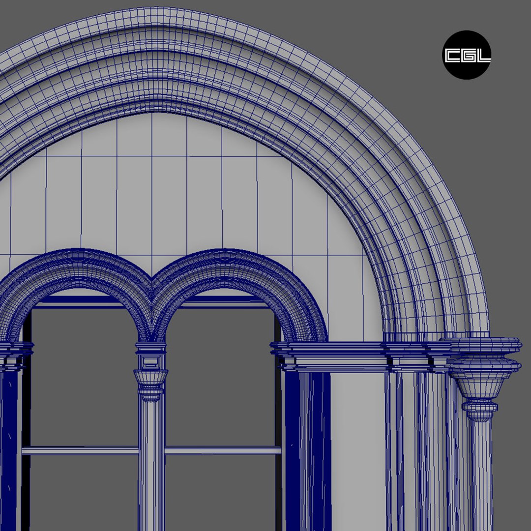 Castle Window 3d Max